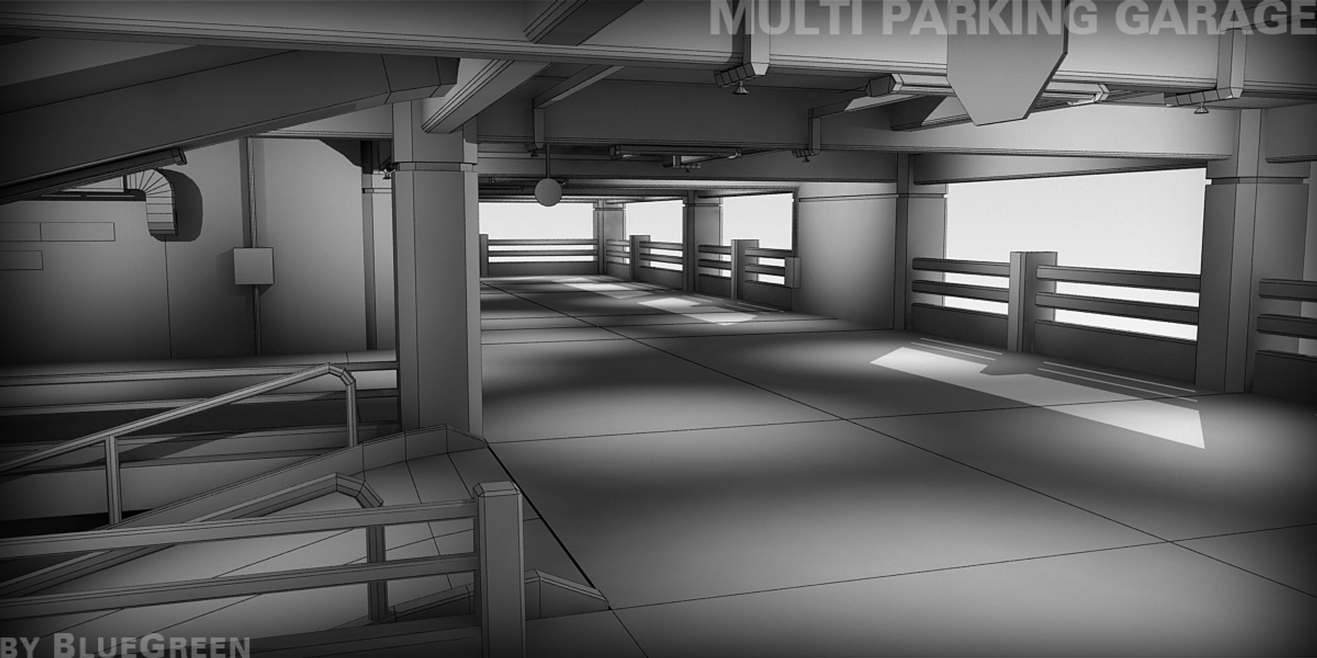 3d Model Multi Parking Garage