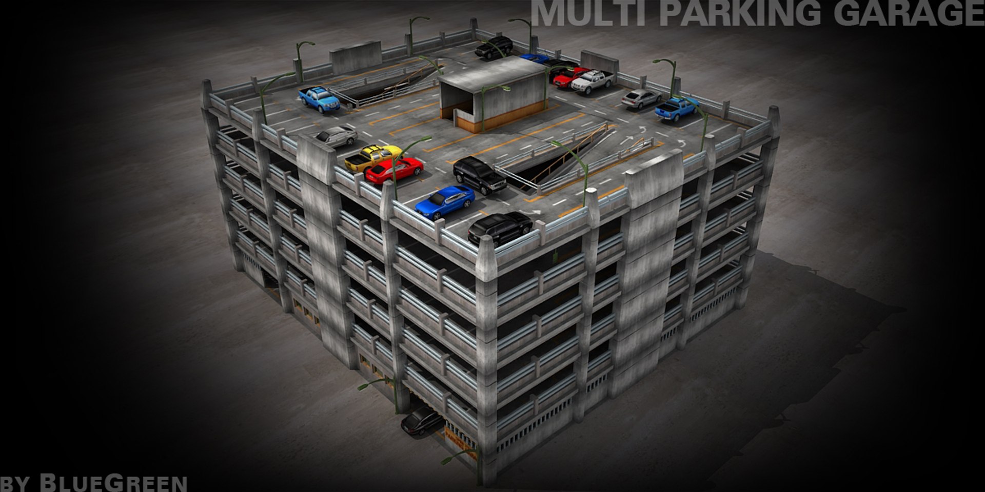 3d Model Multi Parking Garage