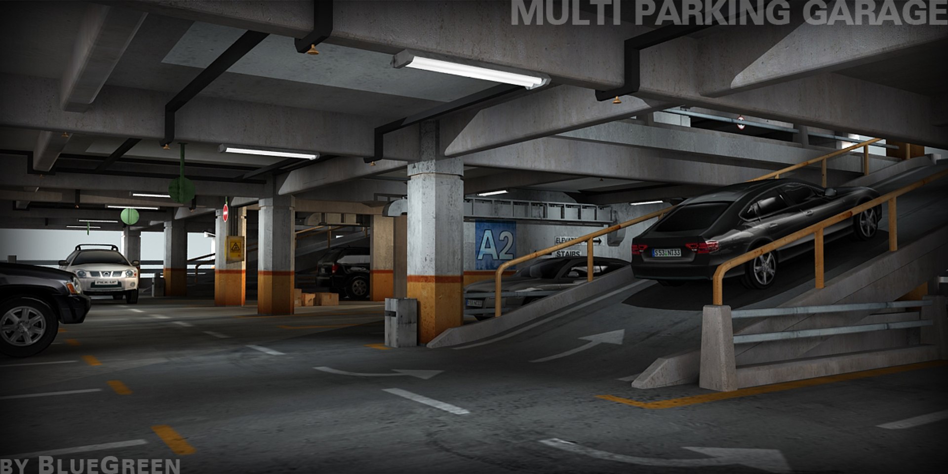 3d Model Multi Parking Garage
