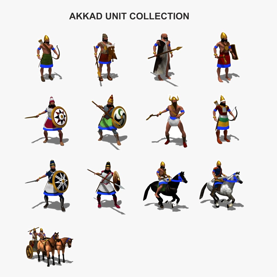 Ancient Akkad Unit Collection 3D model - TurboSquid 1922978