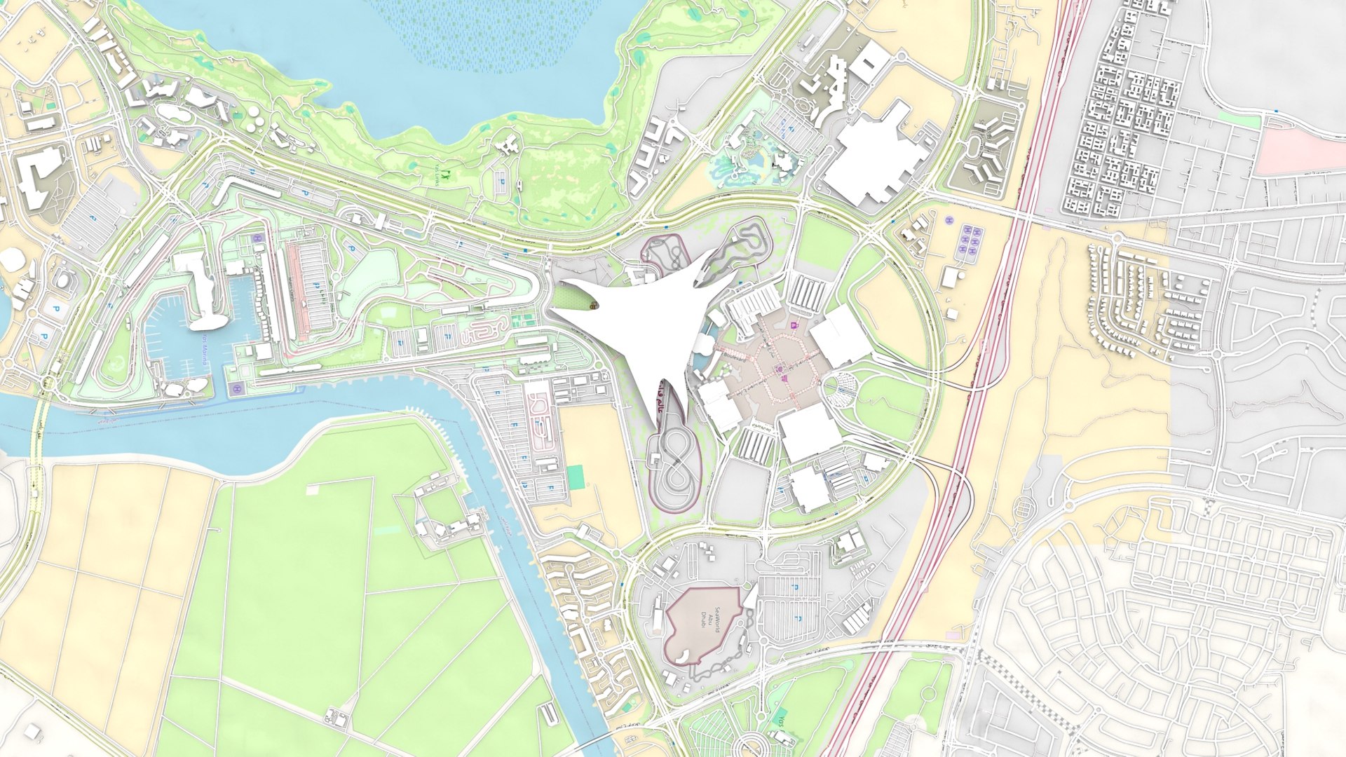 3D Cityscape Yas Park North Abu Dhabi Model - TurboSquid 2278632
