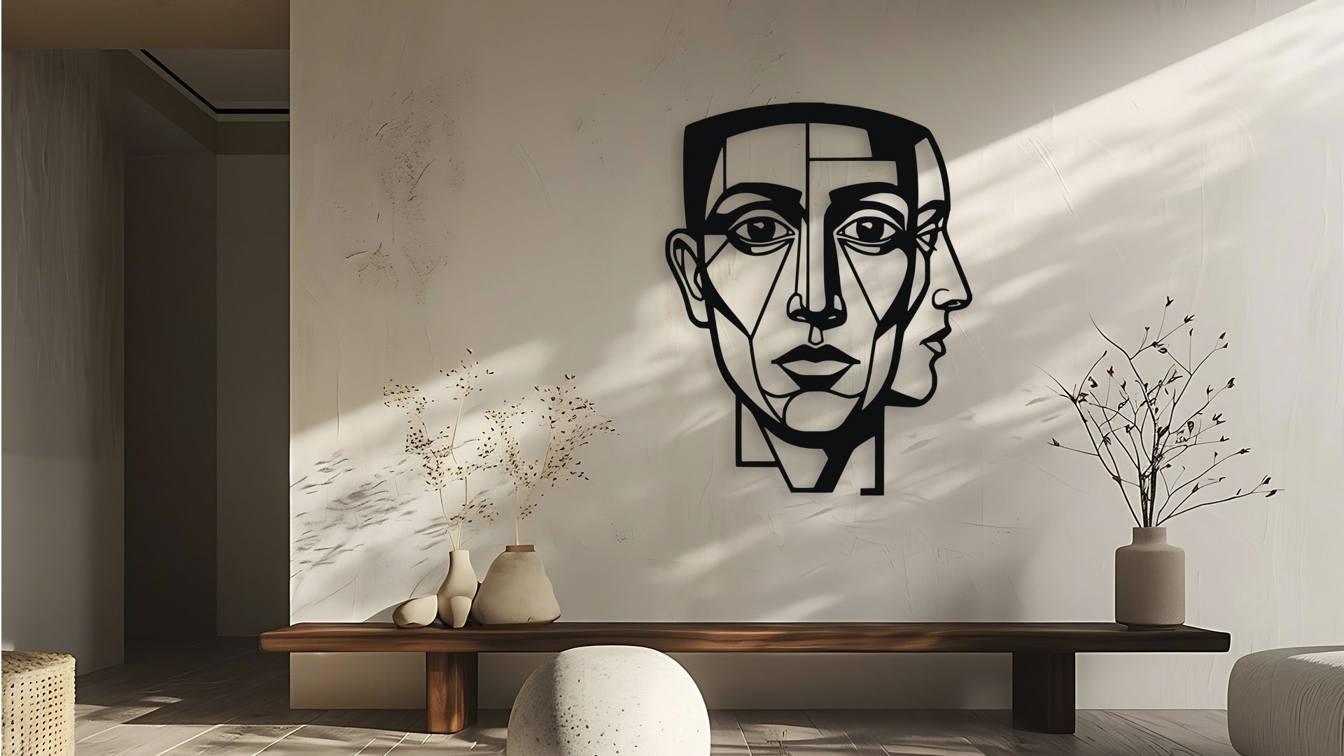 Geometric Face Wall Decor Art 3D Model - TurboSquid 2476787