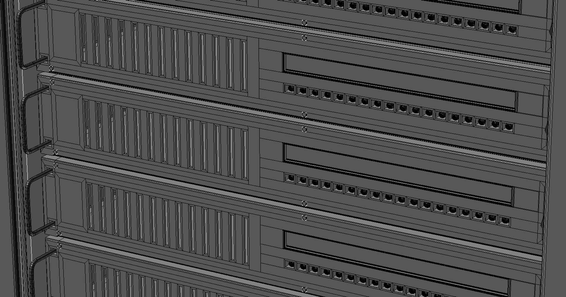 Data Server Rack 3d Model