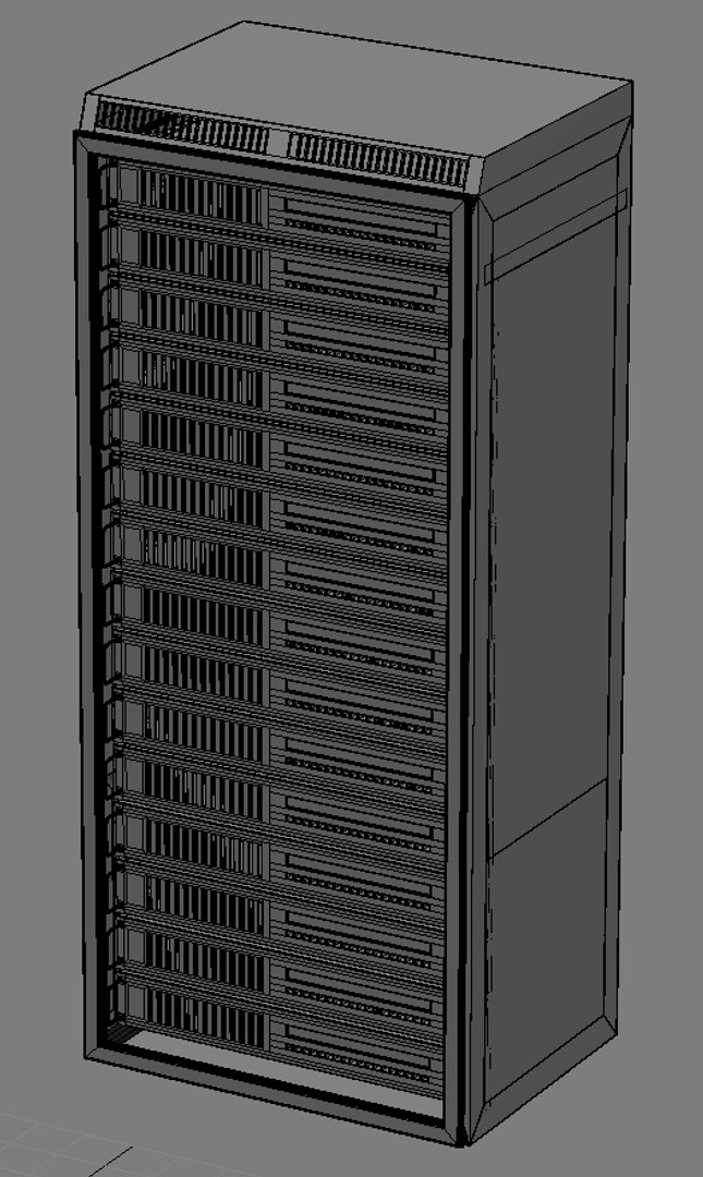 Data Server Rack 3d Model