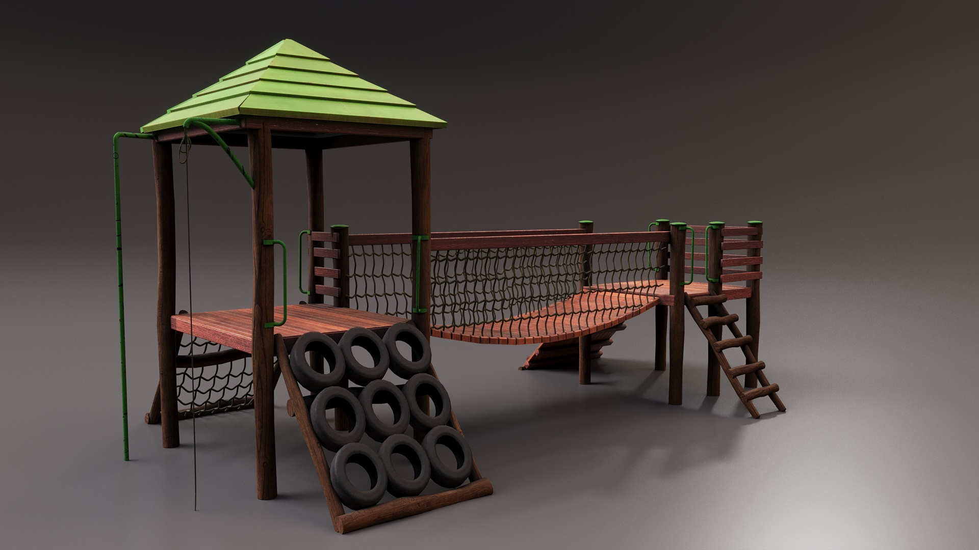 Kids Park Playground Set 3D Model - TurboSquid 2079777