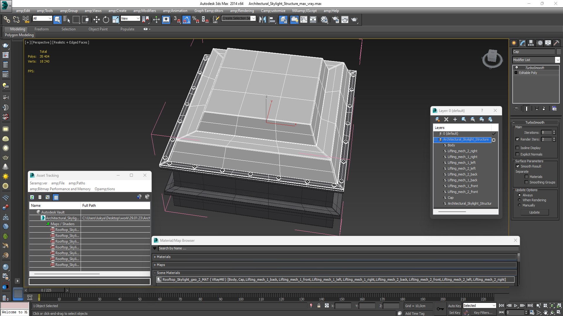 Architectural Skylight Structure 3D Model - TurboSquid 2193303