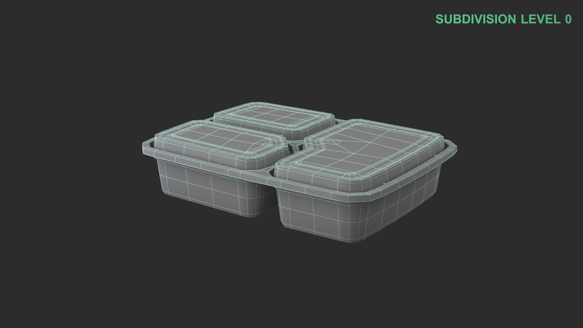 3D Takeaway Food Container Model - TurboSquid 2352627