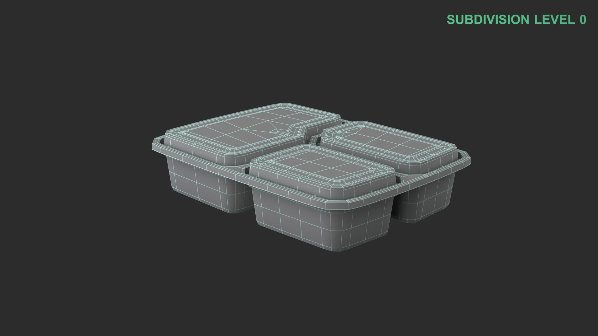 3D Takeaway Food Container Model - TurboSquid 2352627