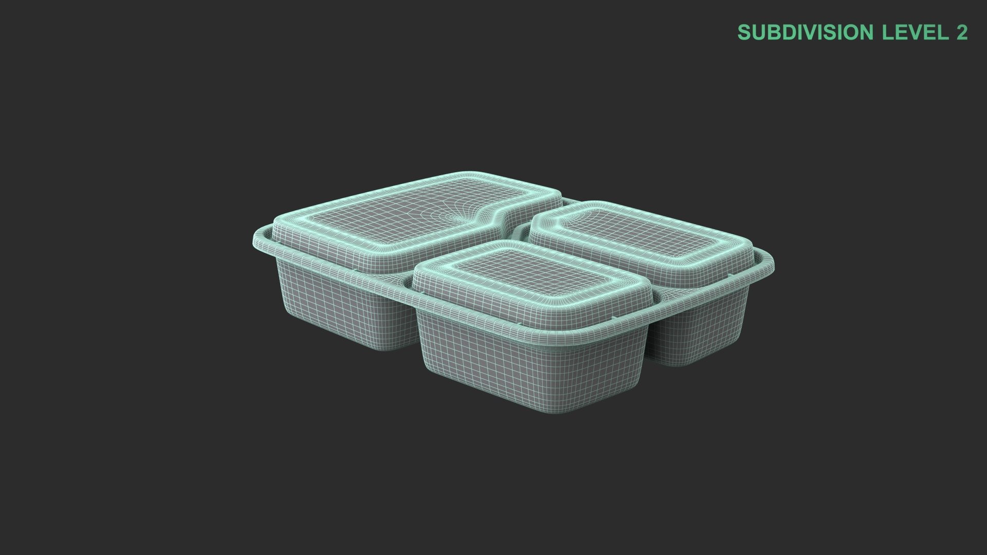 3D Takeaway Food Container Model - TurboSquid 2352627