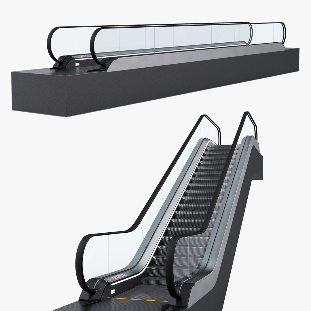 Escalator Moving Walkway Rigged 3D Model - TurboSquid 1314395