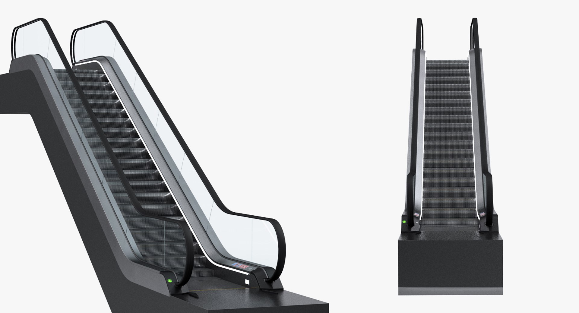 Escalator Moving Walkway Rigged 3D Model - TurboSquid 1314395