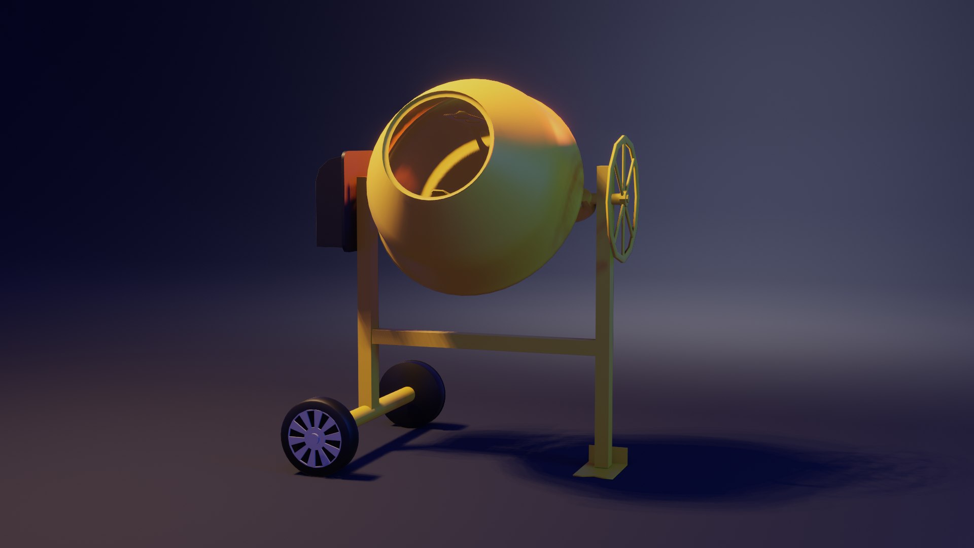 Cement Mixer Electric 3D Model - TurboSquid 2279609