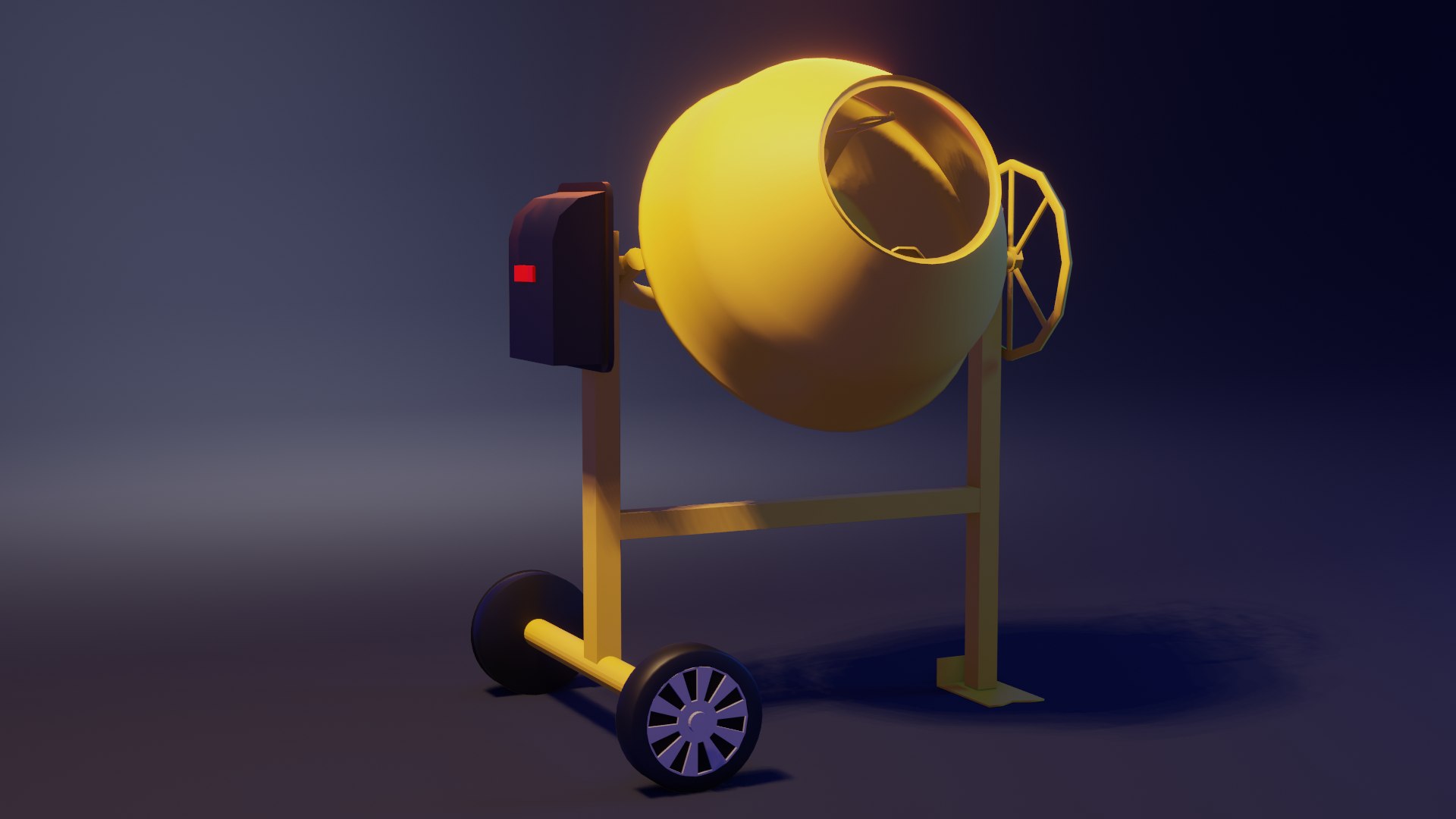 Cement Mixer Electric 3D Model - TurboSquid 2279609