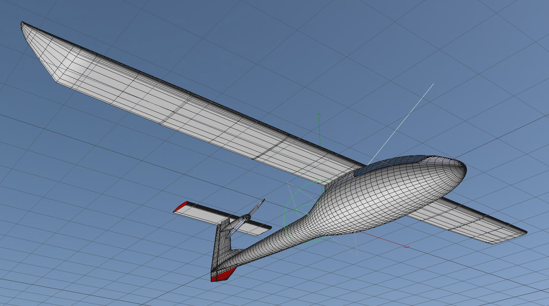 Solar Powered Glider Model - TurboSquid 1306075