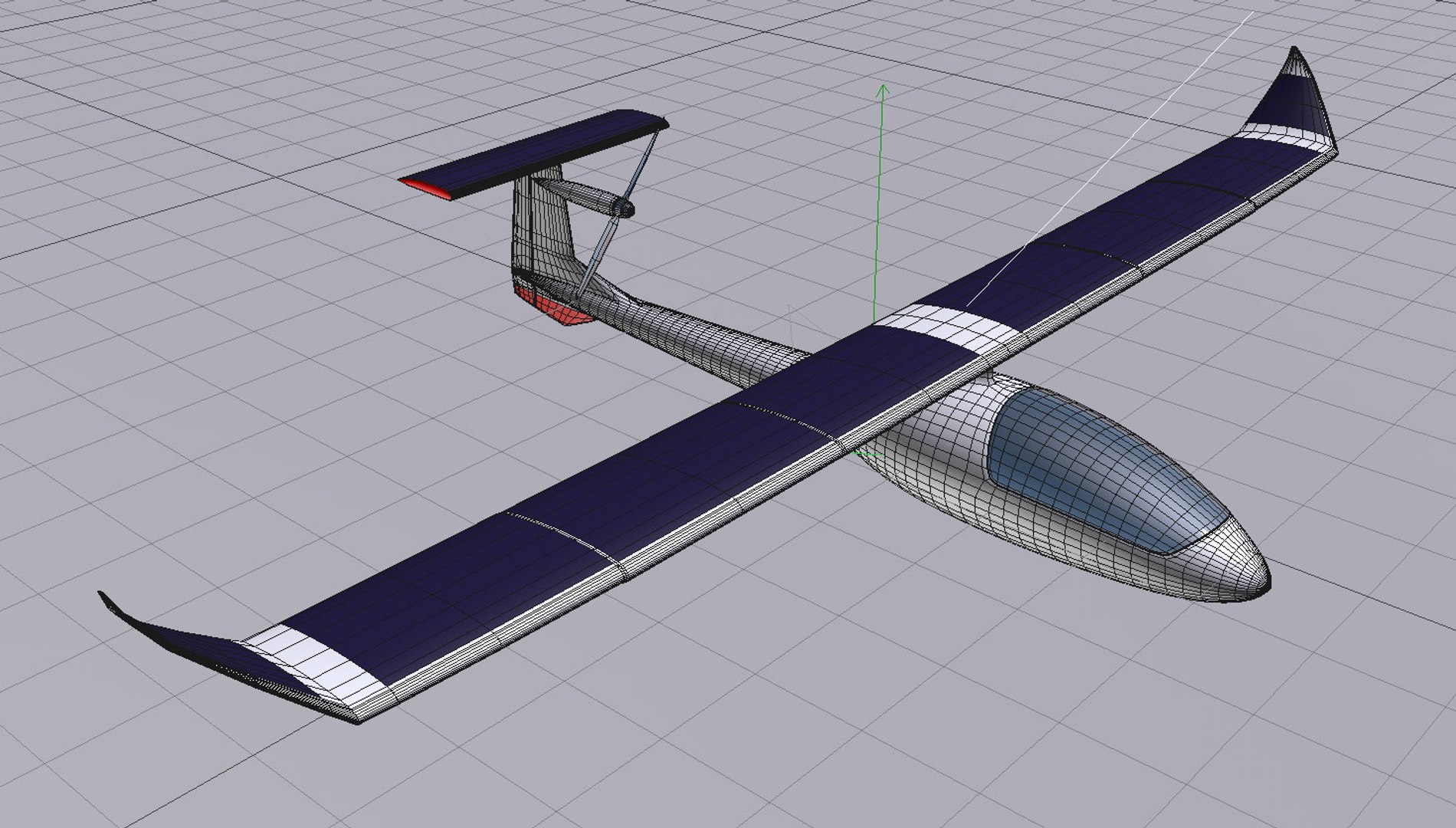 Solar Powered Glider Model - TurboSquid 1306075