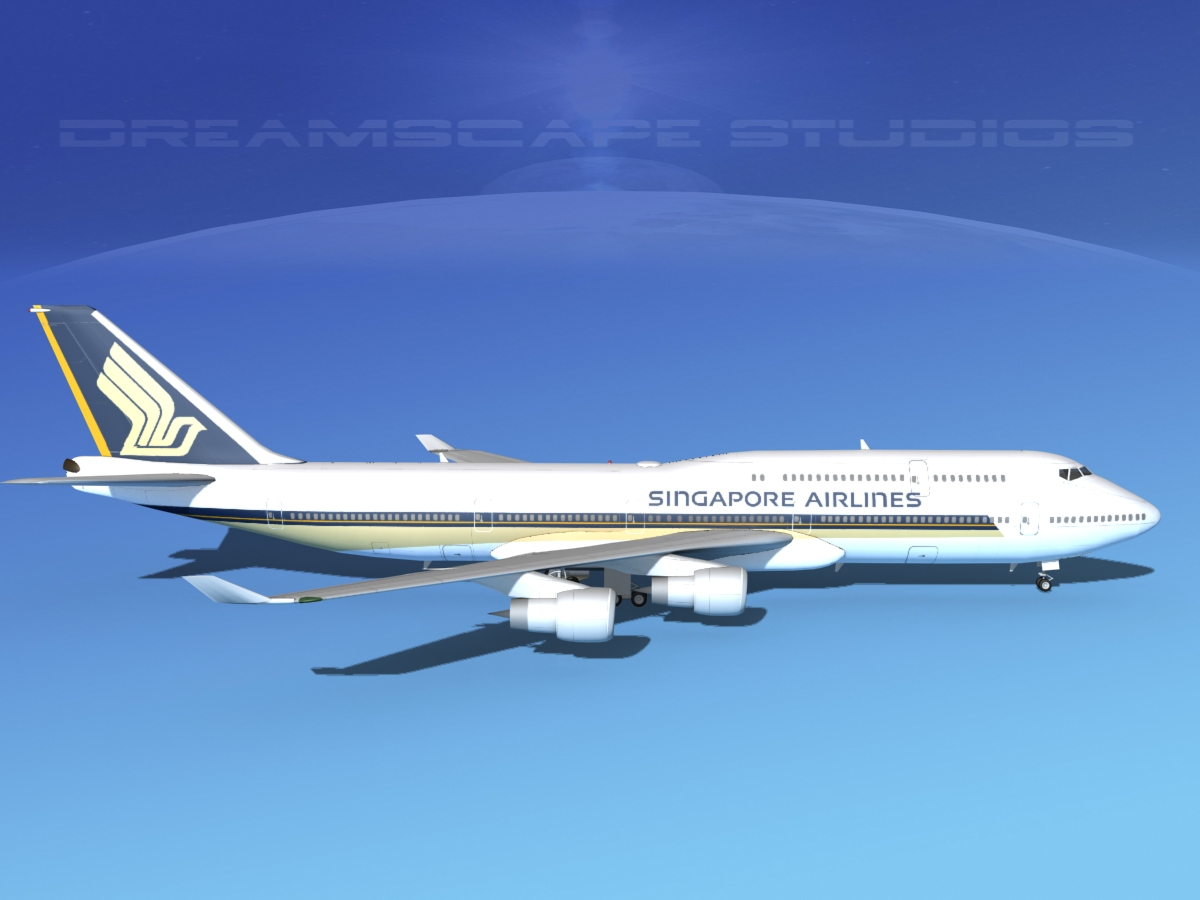 3d boeing 747 747-8 747-8i