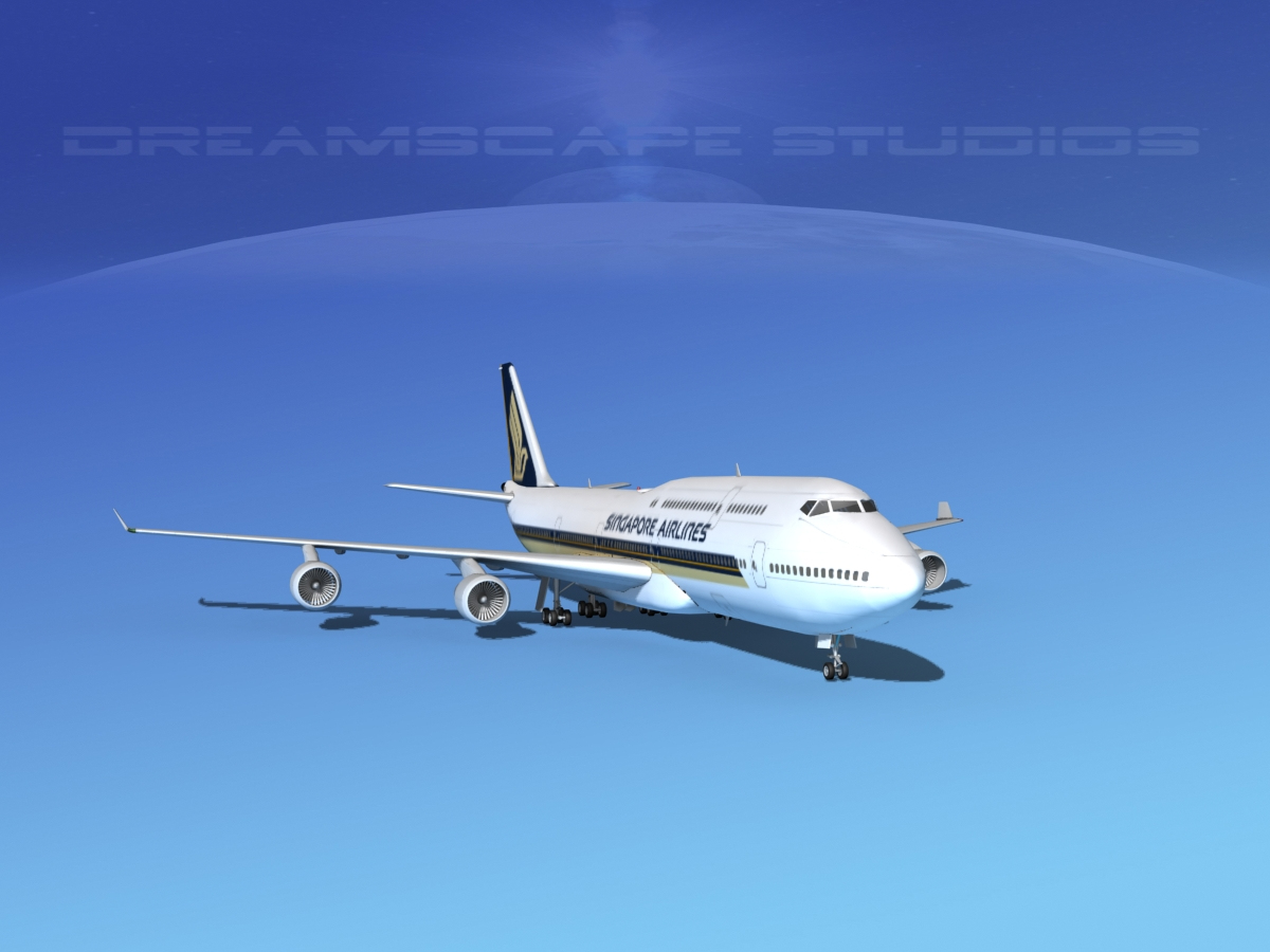 3d boeing 747 747-8 747-8i
