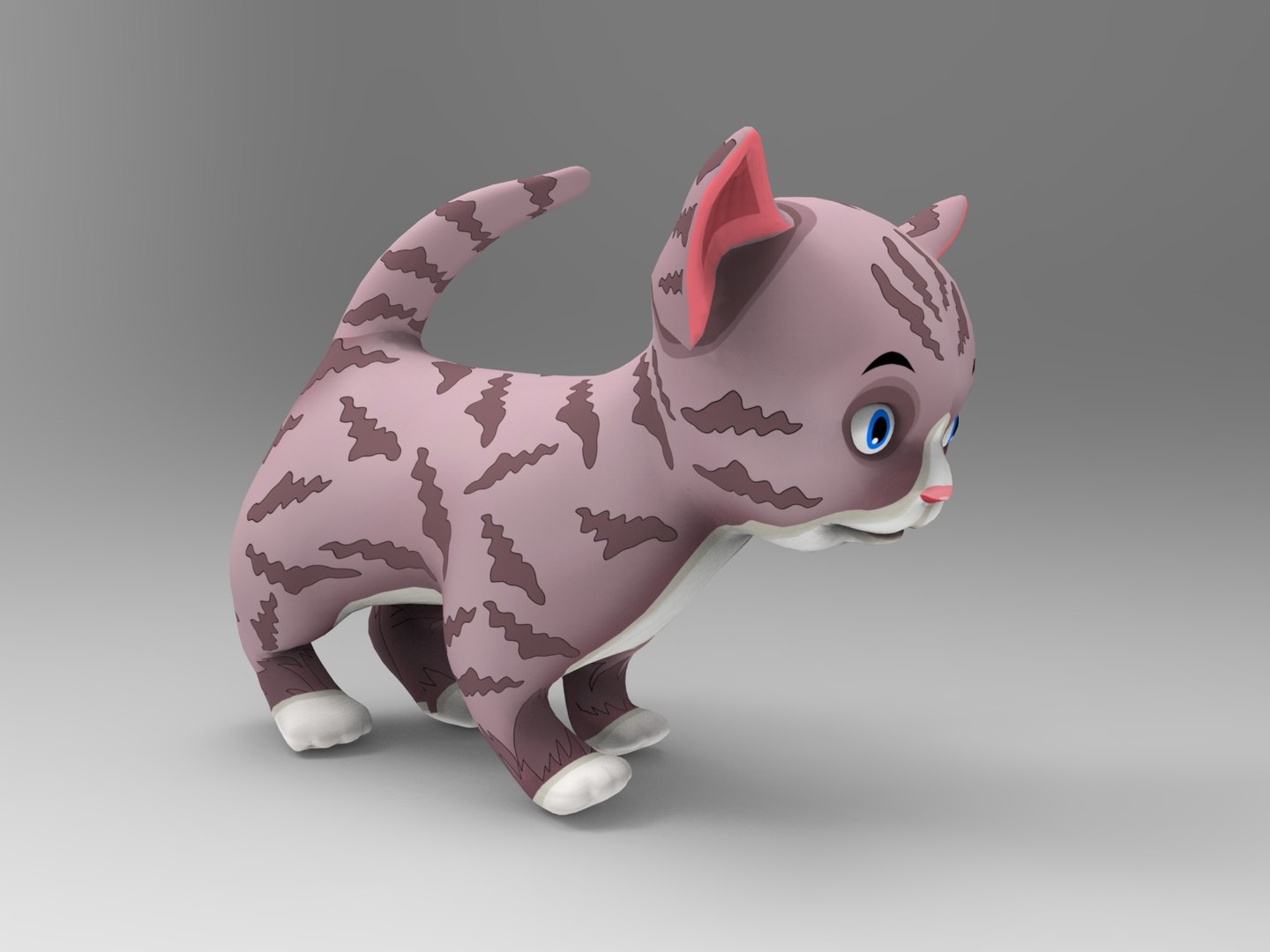 Cartoon Cat Rigged Model - TurboSquid 1614055