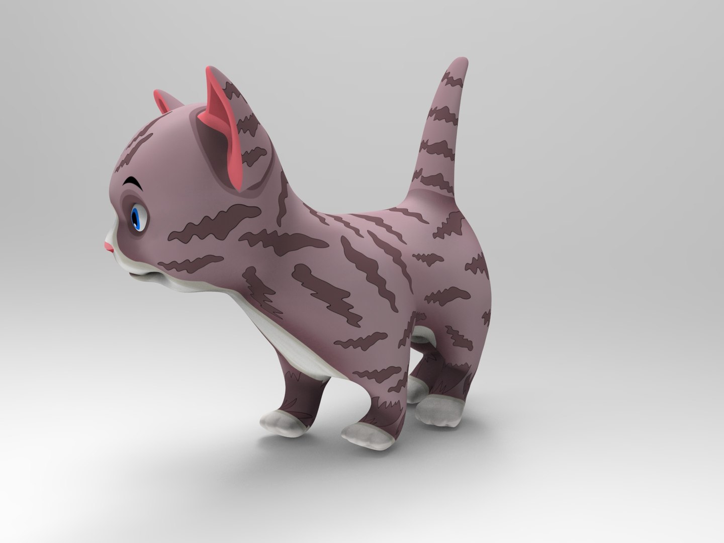 Cartoon Cat Rigged Model - TurboSquid 1614055
