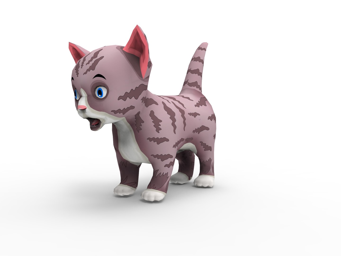 Cartoon Cat Rigged Model - TurboSquid 1614055