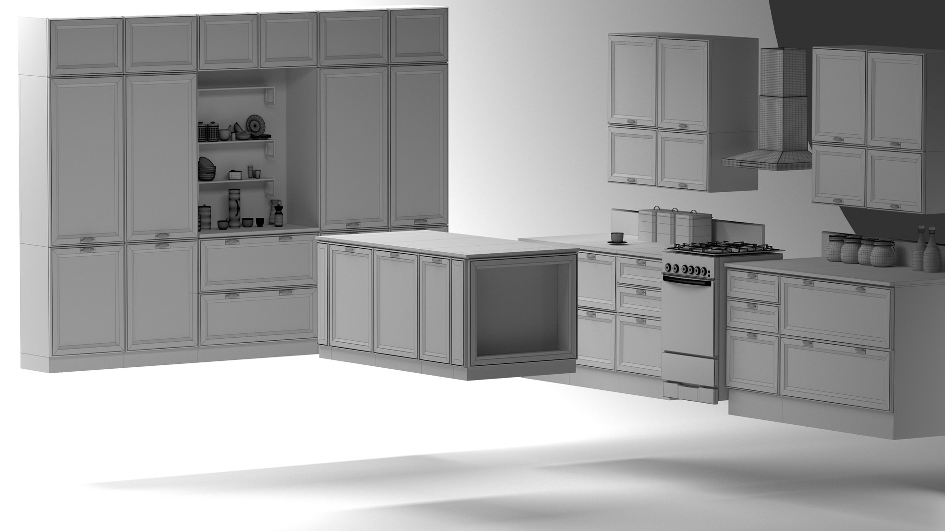 Free Kitchen Furniture 3D - TurboSquid 1688966