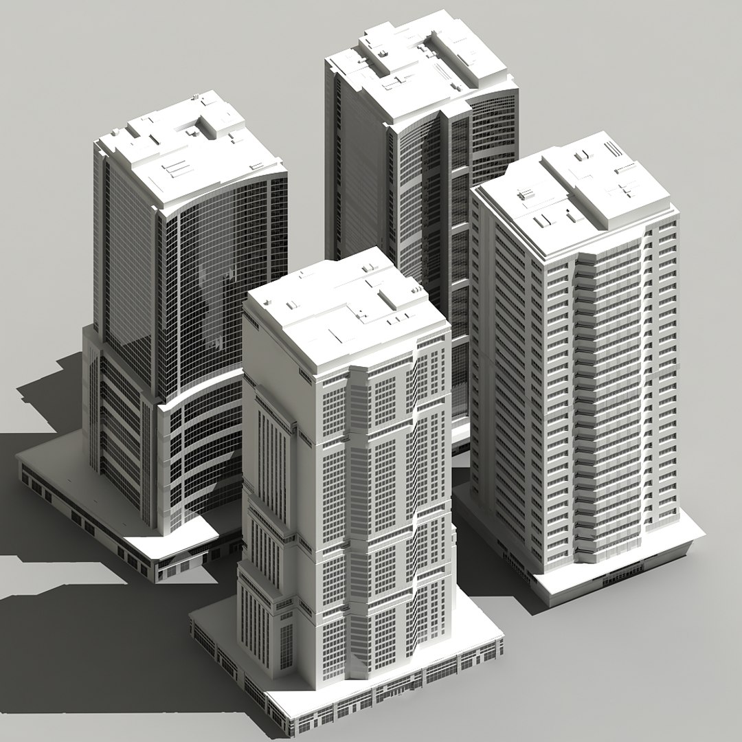 3d Model Building Skyscraper
