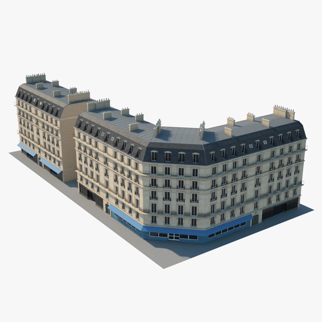 3D Parisian Building Model - TurboSquid 1753483