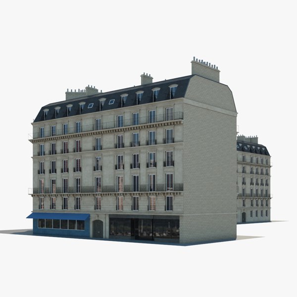 3D Parisian building model - TurboSquid 1753483