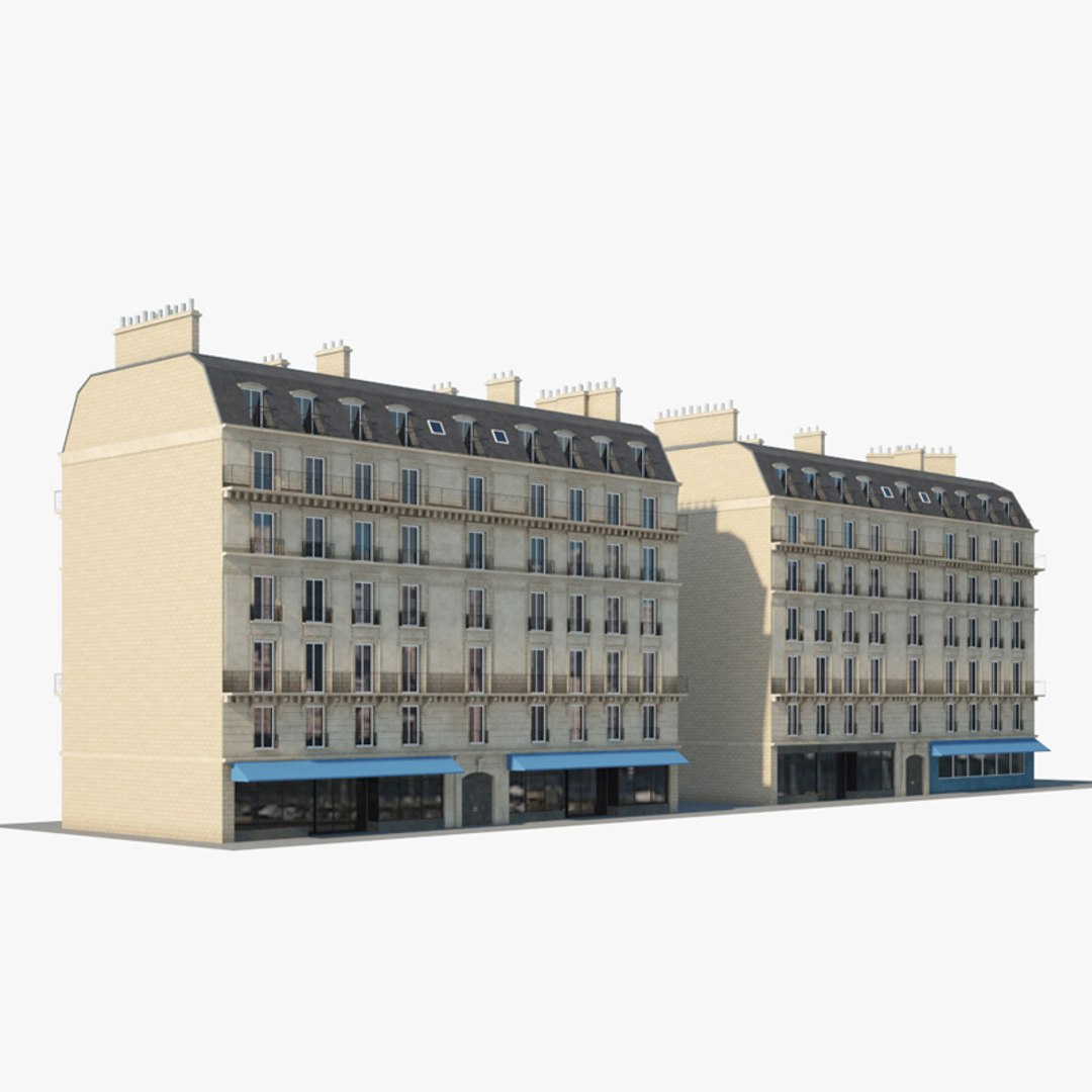 3D Parisian Building Model - TurboSquid 1753483