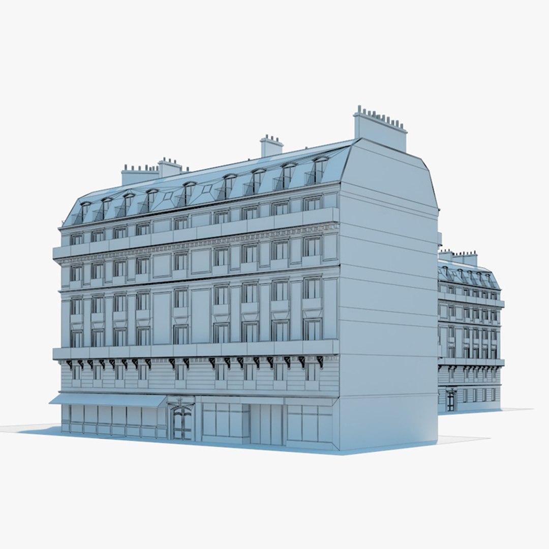 3D Parisian Building Model - TurboSquid 1753483