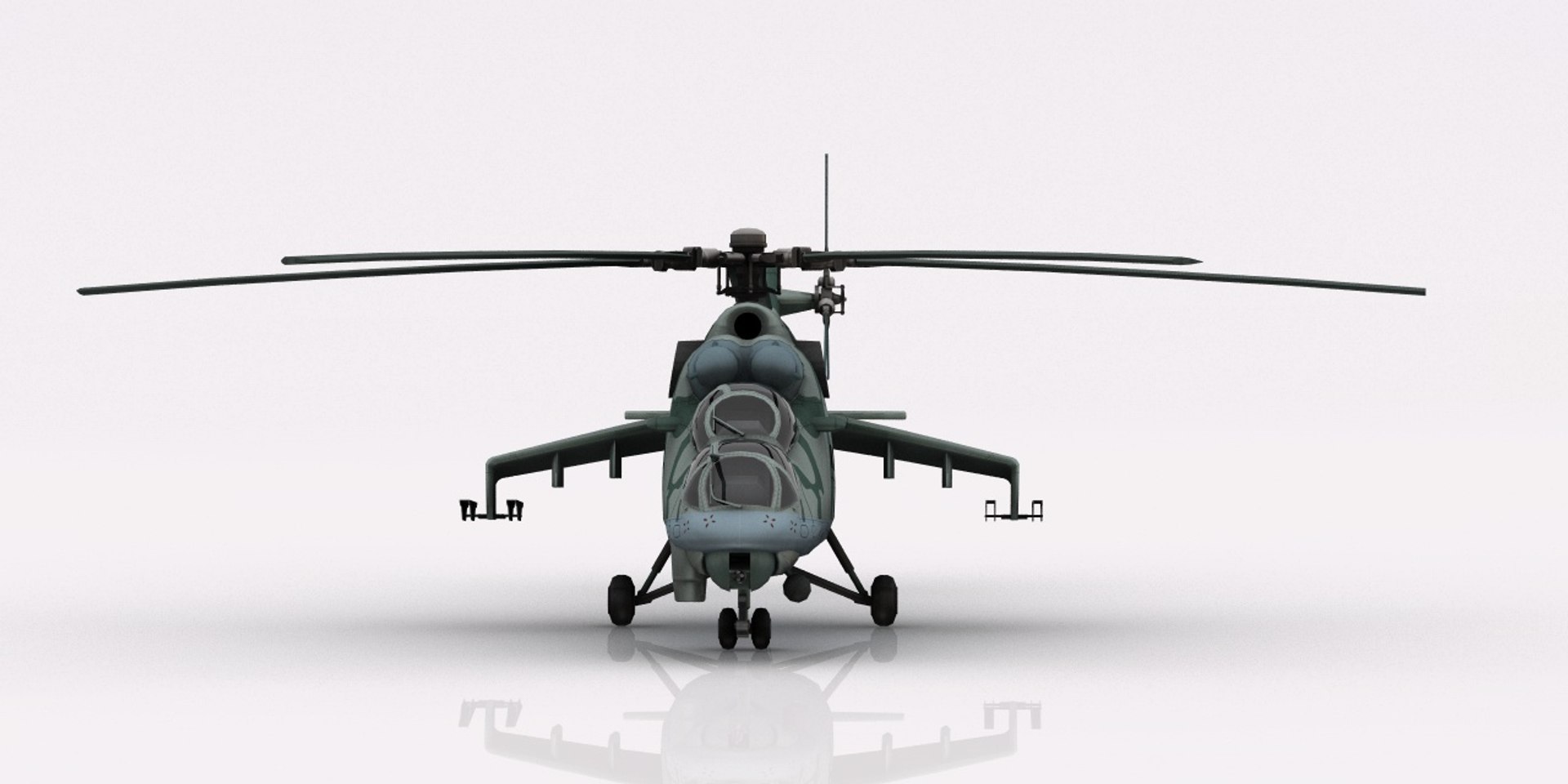 3D Helicopter Mil Mi-24 Model - TurboSquid 1326063