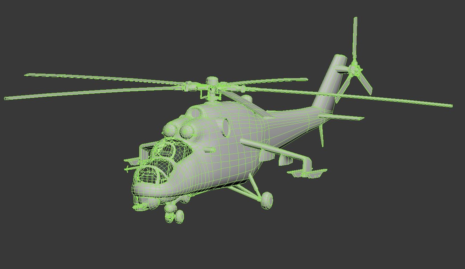 3D Helicopter Mil Mi-24 Model - TurboSquid 1326063