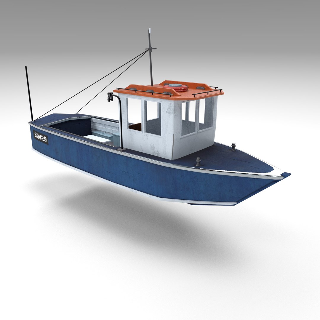 Small Fishing Boat 3D Model - TurboSquid 2165671