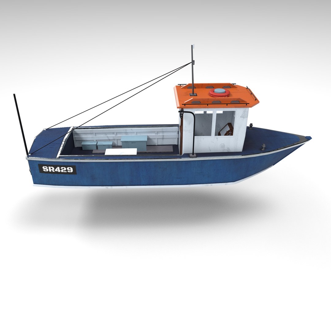 Small Fishing Boat 3D Model - TurboSquid 2165671