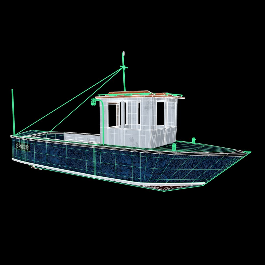Small Fishing Boat 3D Model - TurboSquid 2165671
