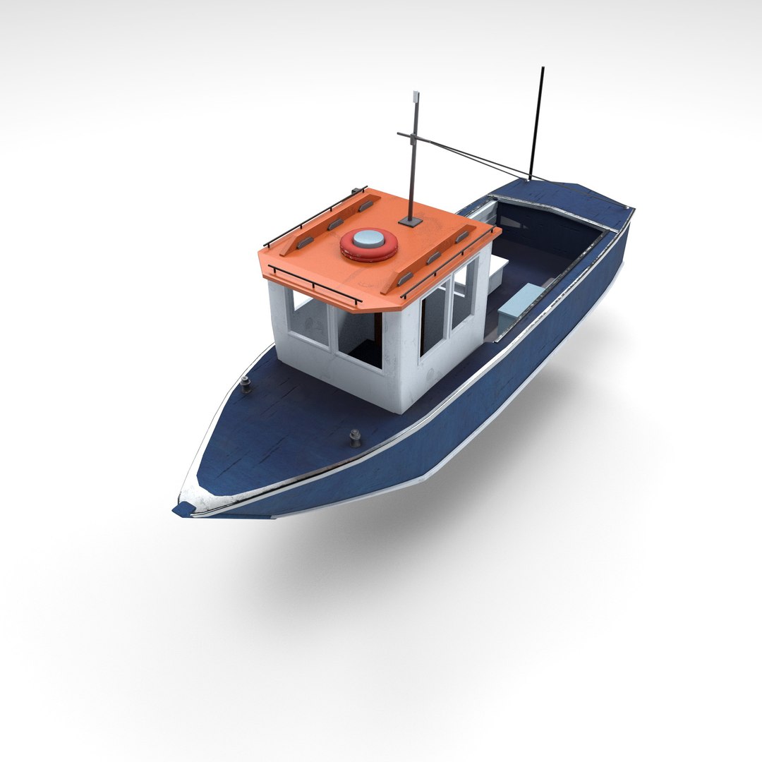 Small Fishing Boat 3D Model - TurboSquid 2165671