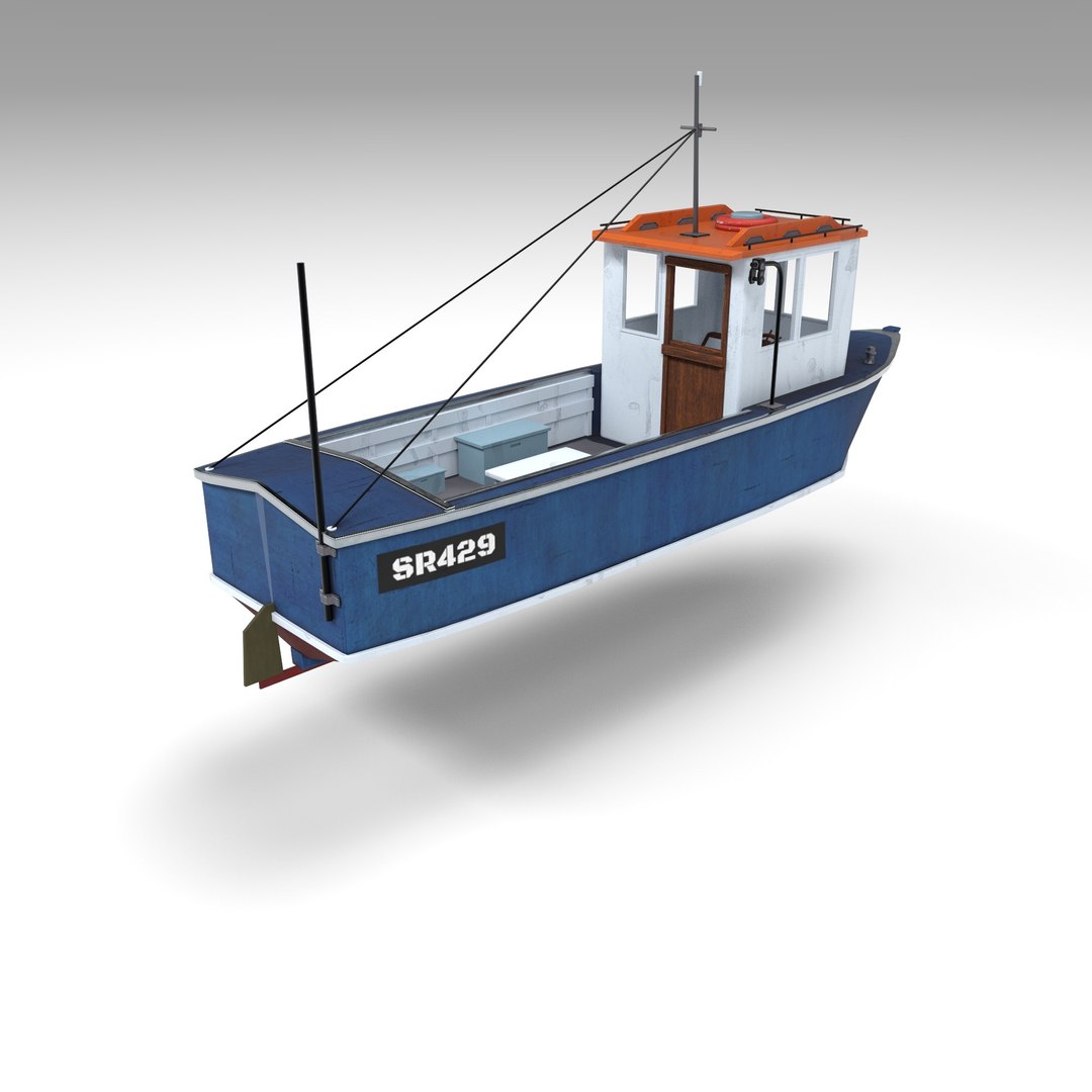 Small Fishing Boat 3D model - TurboSquid 2165671