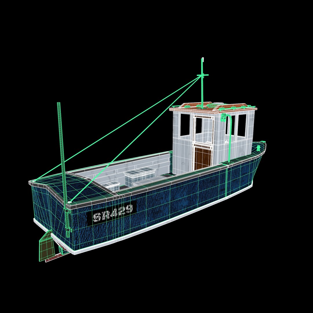 Small Fishing Boat 3D Model - TurboSquid 2165671
