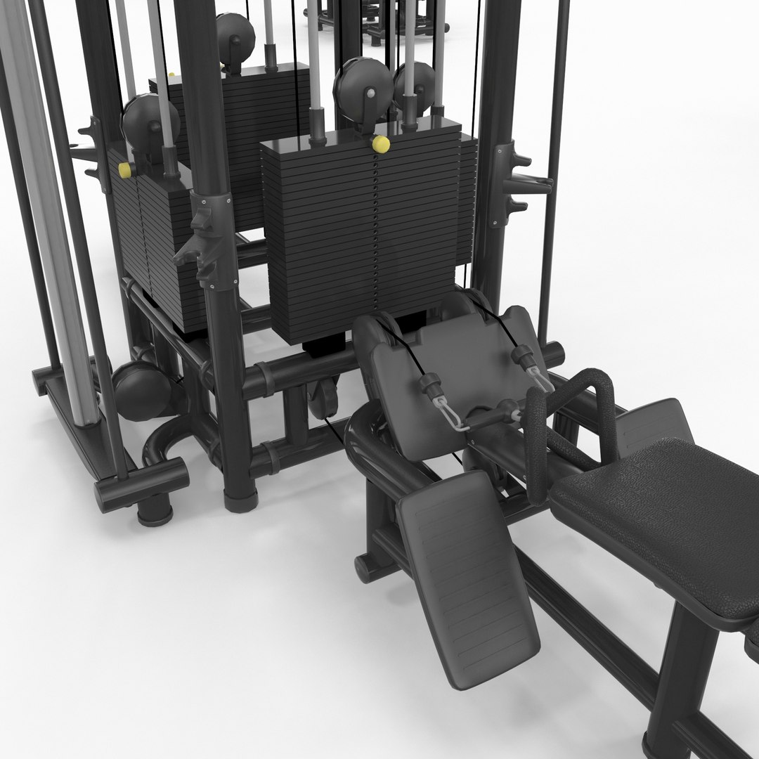 3D Cable Station 5 Gym - TurboSquid 1169797