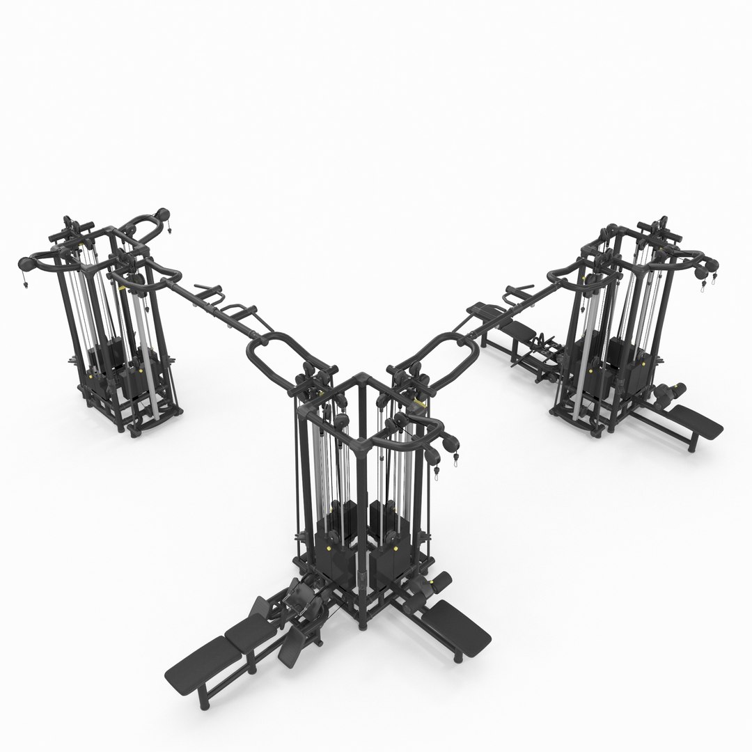 3D Cable Station 5 Gym - TurboSquid 1169797