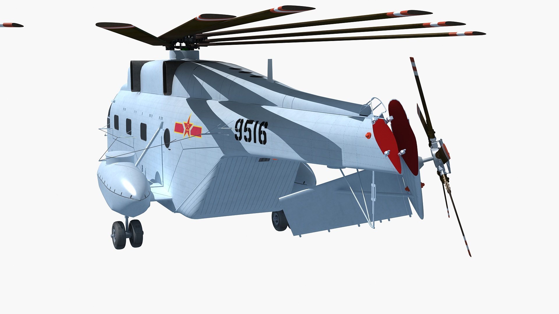3D Chinese Navy Helicopter Z8 - TurboSquid 2182043