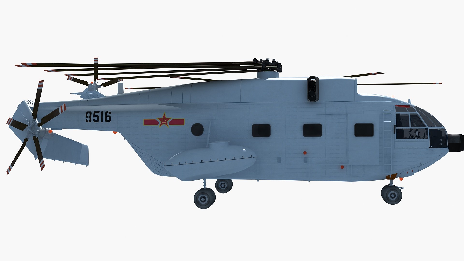 3D Chinese Navy Helicopter Z8 - TurboSquid 2182043