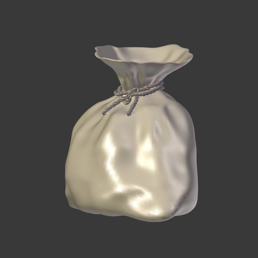 Money Bag Model - TurboSquid 1288060
