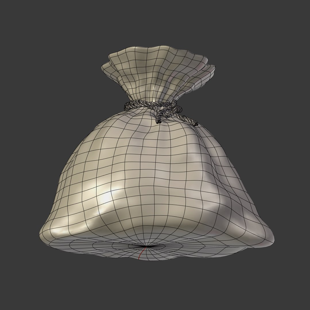 Money Bag Model - TurboSquid 1288060