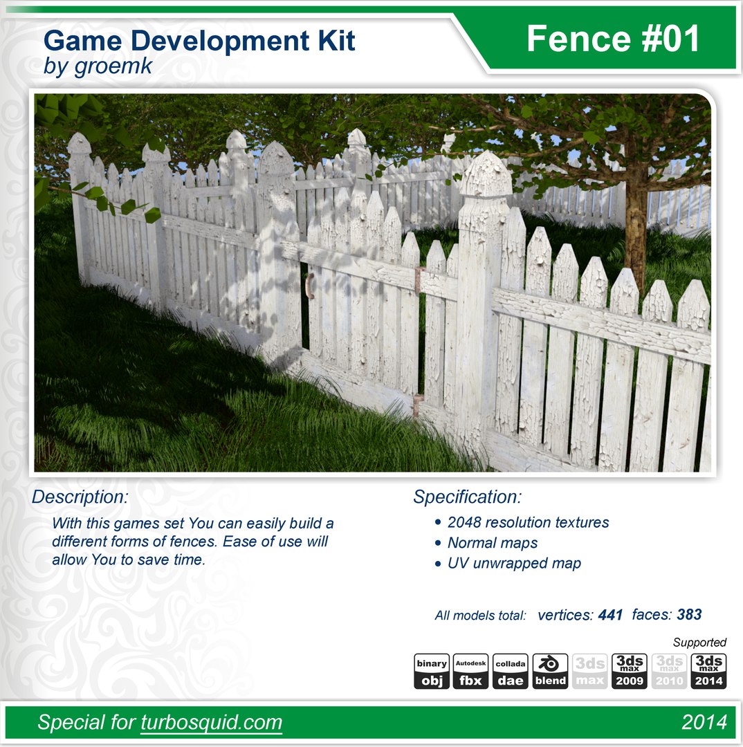Build Fences 3d Model