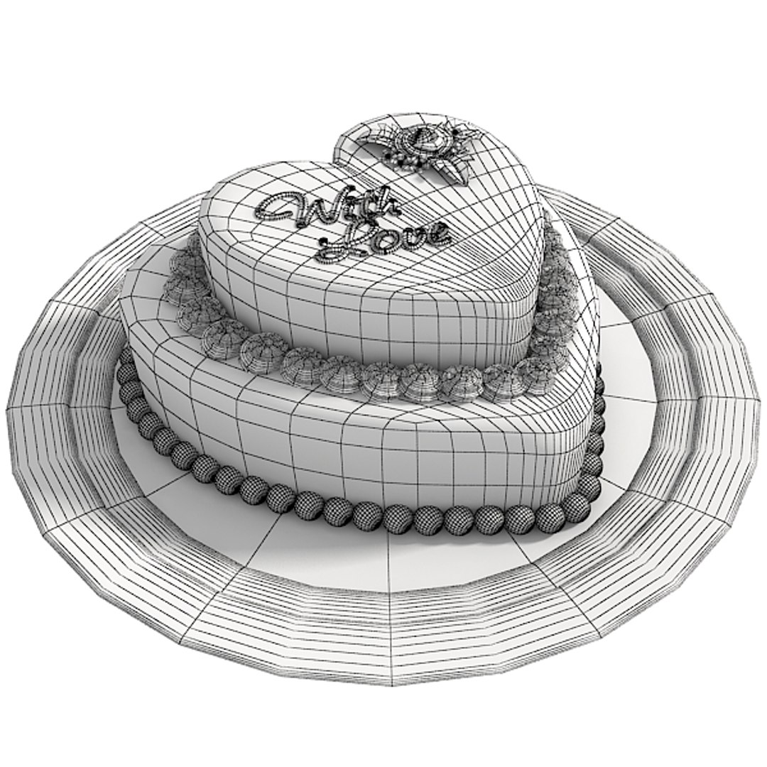 3d model cake