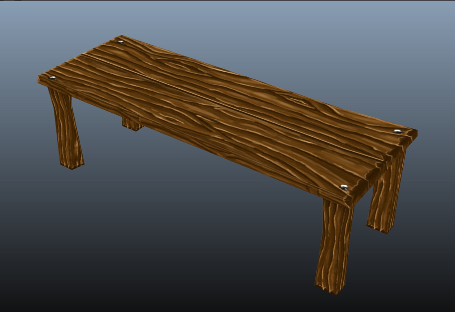 wooden table obj