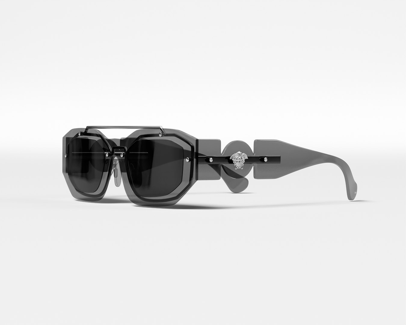 Medusa Biggie Sunglasses Transparent 3D Model - TurboSquid 2284037
