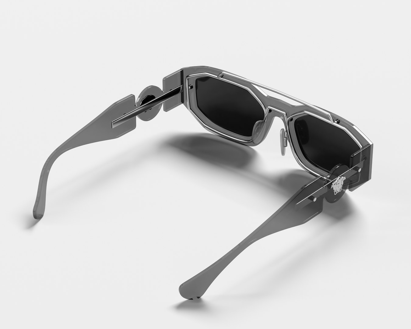 Medusa Biggie Sunglasses Transparent 3D Model - TurboSquid 2284037