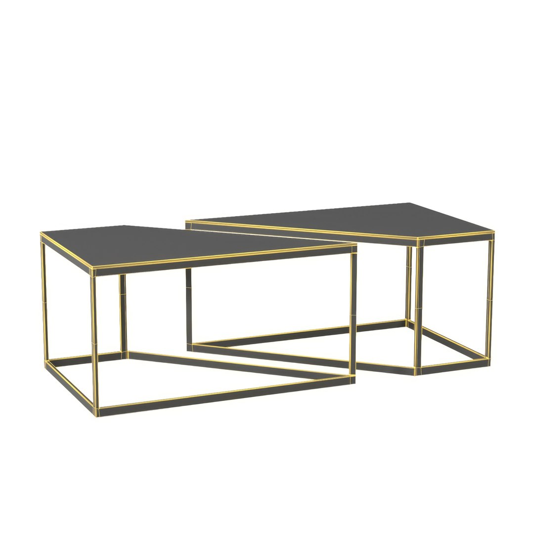 Austin Cocktail Table Set 3D Model - TurboSquid 2119962